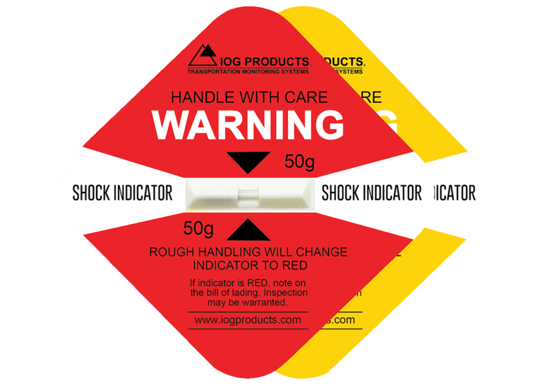 Shock Indicator Labels | G Force Impact | Impact-O-Graph