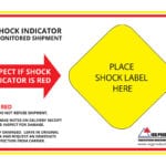 Shock Indicator Labels | G Force Impact | Impact-O-Graph