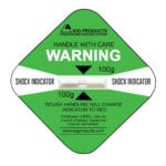 Shock Indicator Labels | G Force Impact | Impact-O-Graph