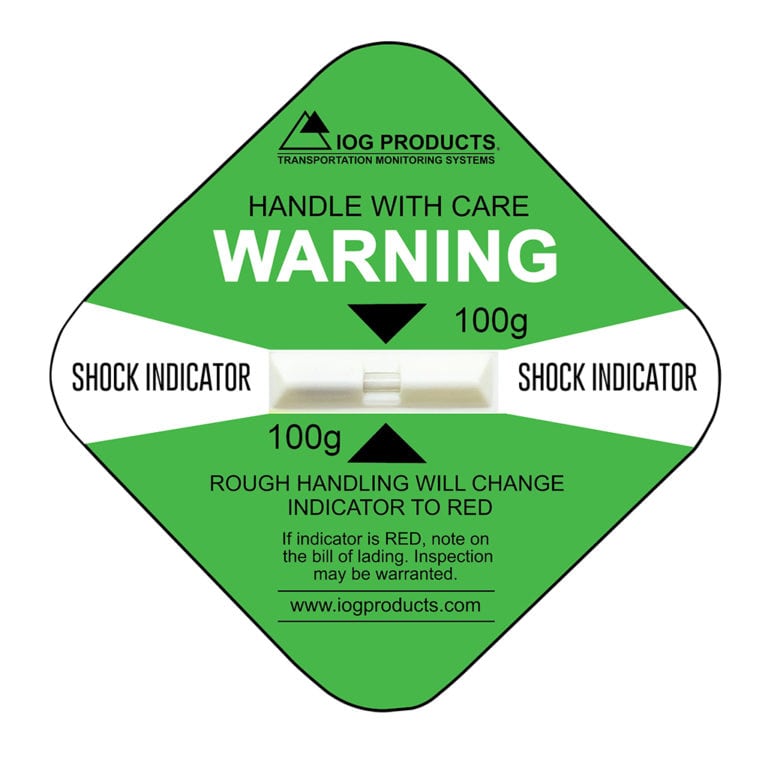 Shock Indicator Labels | G Force Impact | Impact-O-Graph