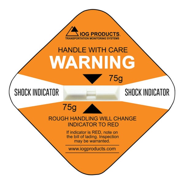 Shock Indicator Labels | G Force Impact | Impact-O-Graph