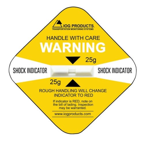 Shock Indicator Labels | G Force Impact | Impact-O-Graph